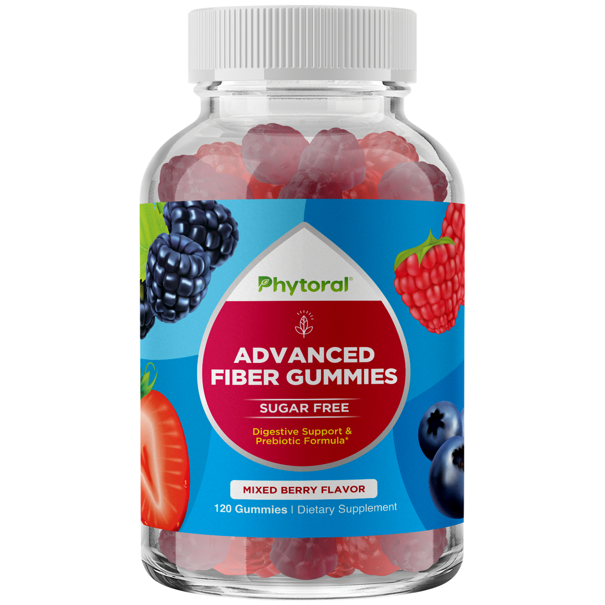 Advanced Fiber Gummies Sugar Free - 120 Gummies – Phytoral Vitamin Gummies