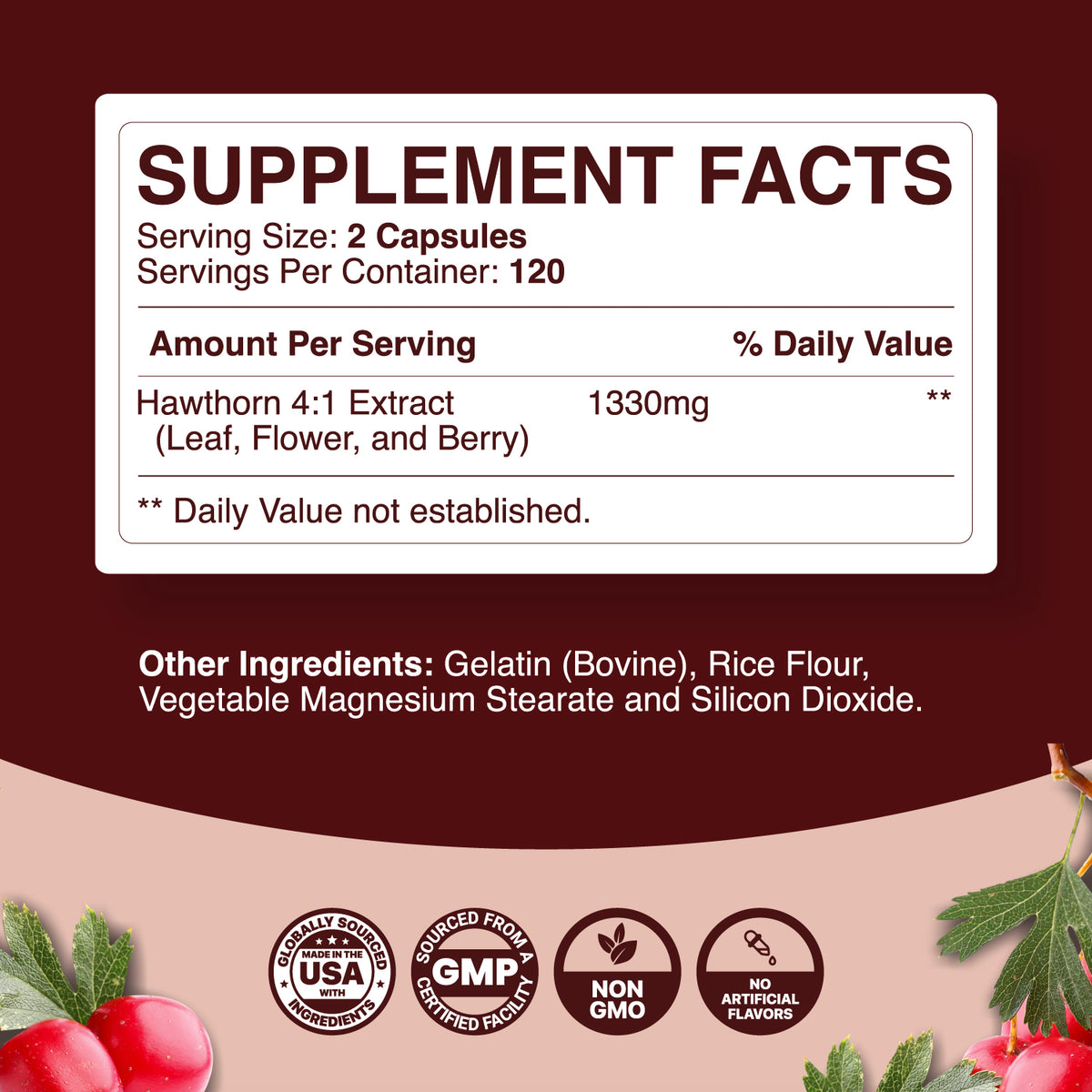 Hawthorn Complex - 240 Capsules – Phytoral Vitamin Gummies