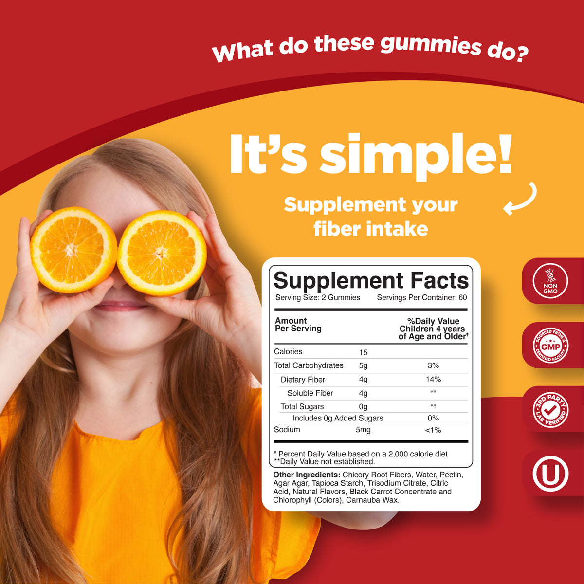 Kids Fiber Gummies Sugar Free - 120 Gummies – Phytoral Vitamin Gummies